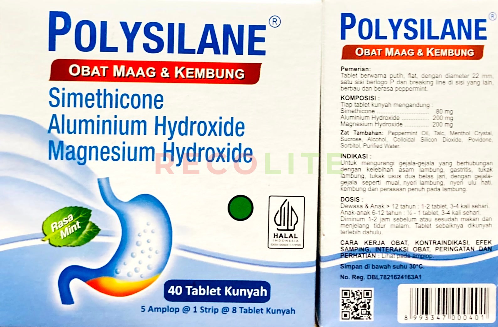 POLYSILANE BOX/40 TAB – Recolite Online Order Pharmacy