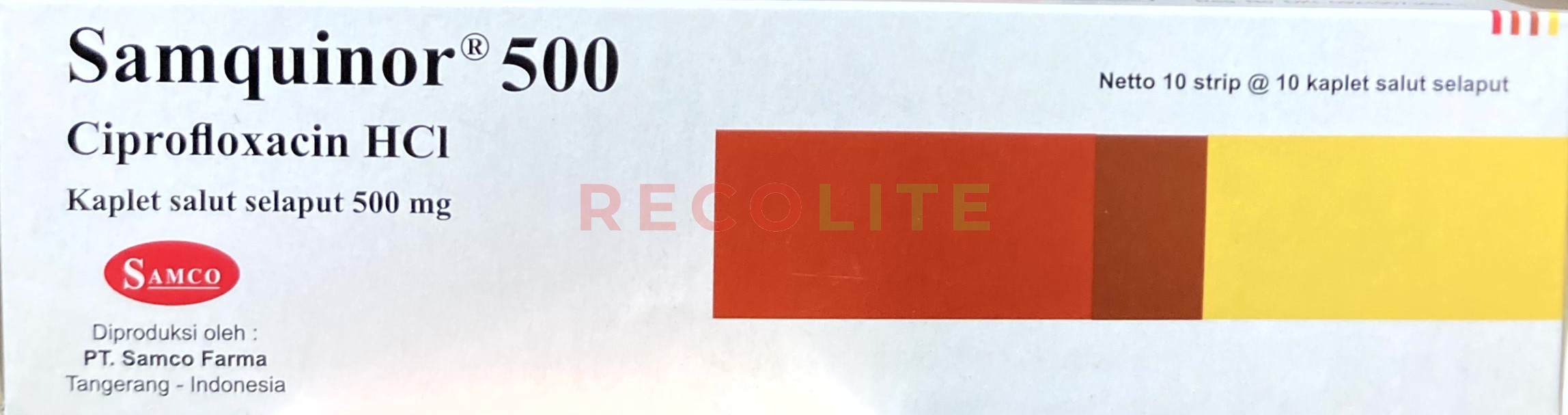 SAMQUINOR 500MG BOX/100 KAP – Recolite Online Order Pharmacy