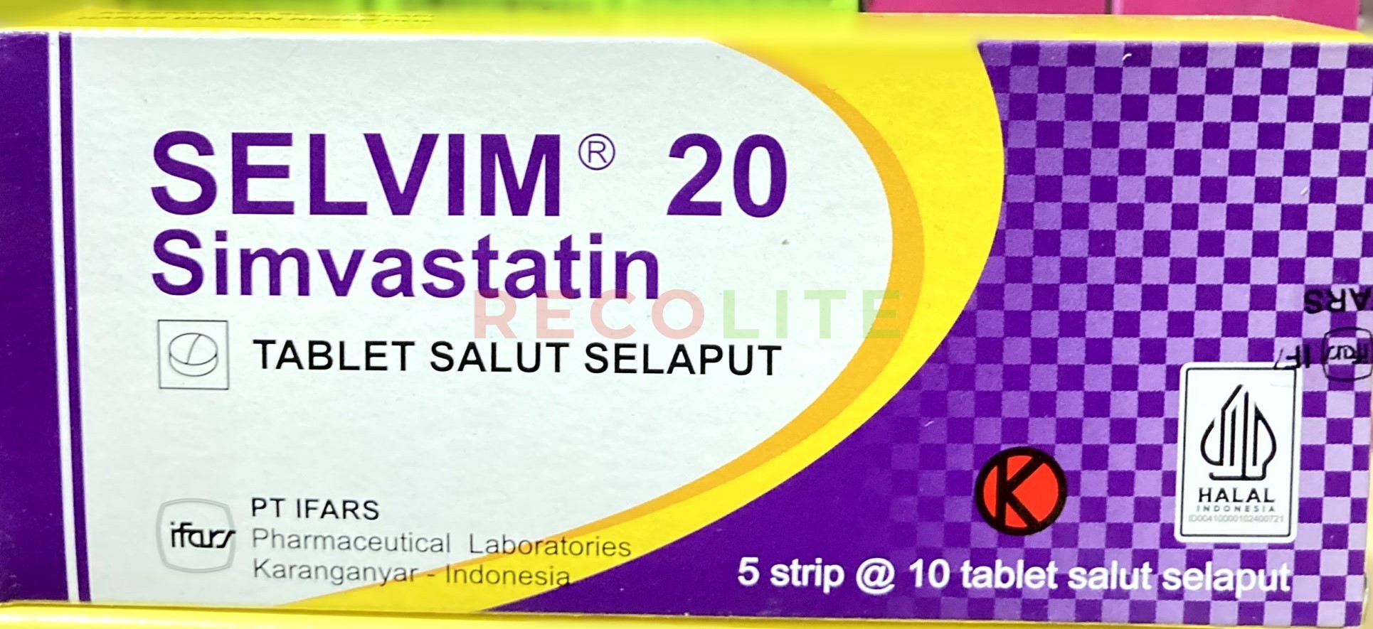SELVIM 20 MG BOX/50 KAP – Recolite Online Order Pharmacy