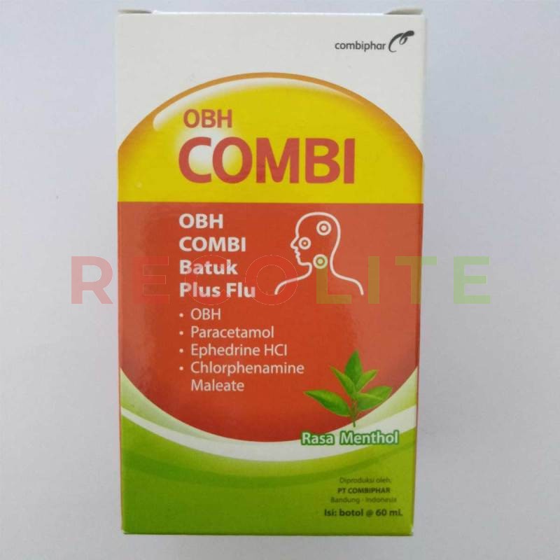 OBH COMBI GEPENG BATUK DAHAK MENTHOL 100ML SYRKRT/120 FLS – Recolite ...