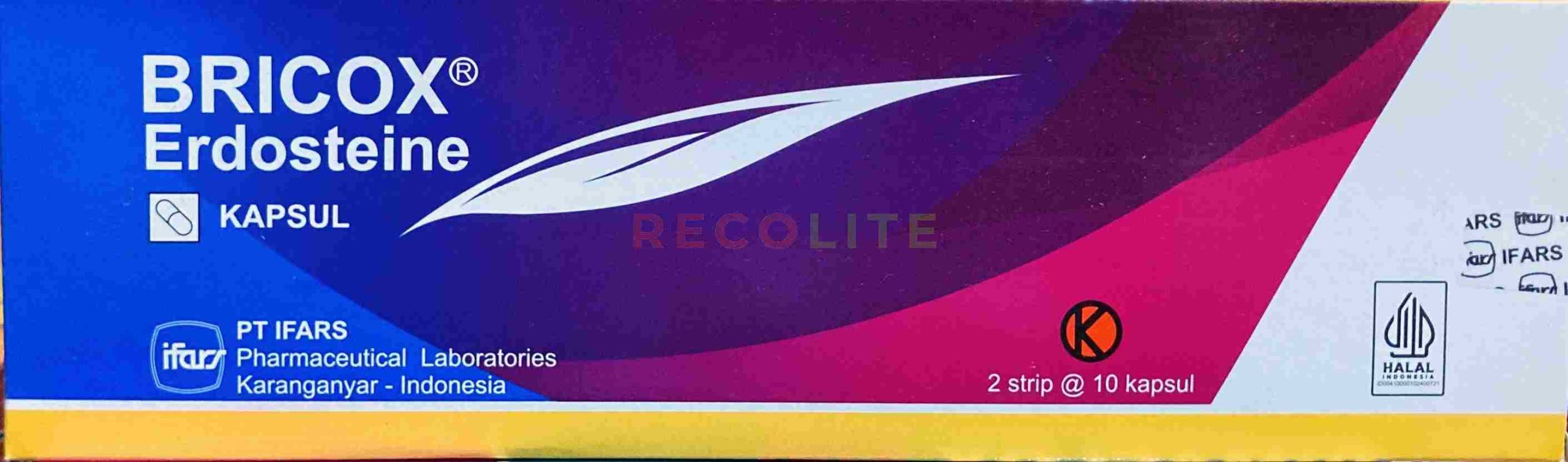 BRICOX 300MG BOX/20 KAPS – Recolite Online Order Pharmacy