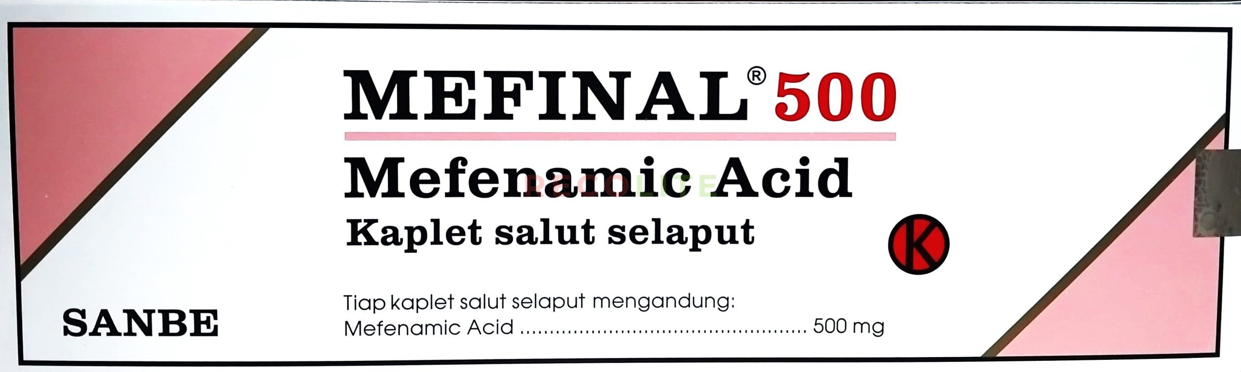 MEFINAL 500MG BOX/100 KAP – Recolite Online Order Pharmacy